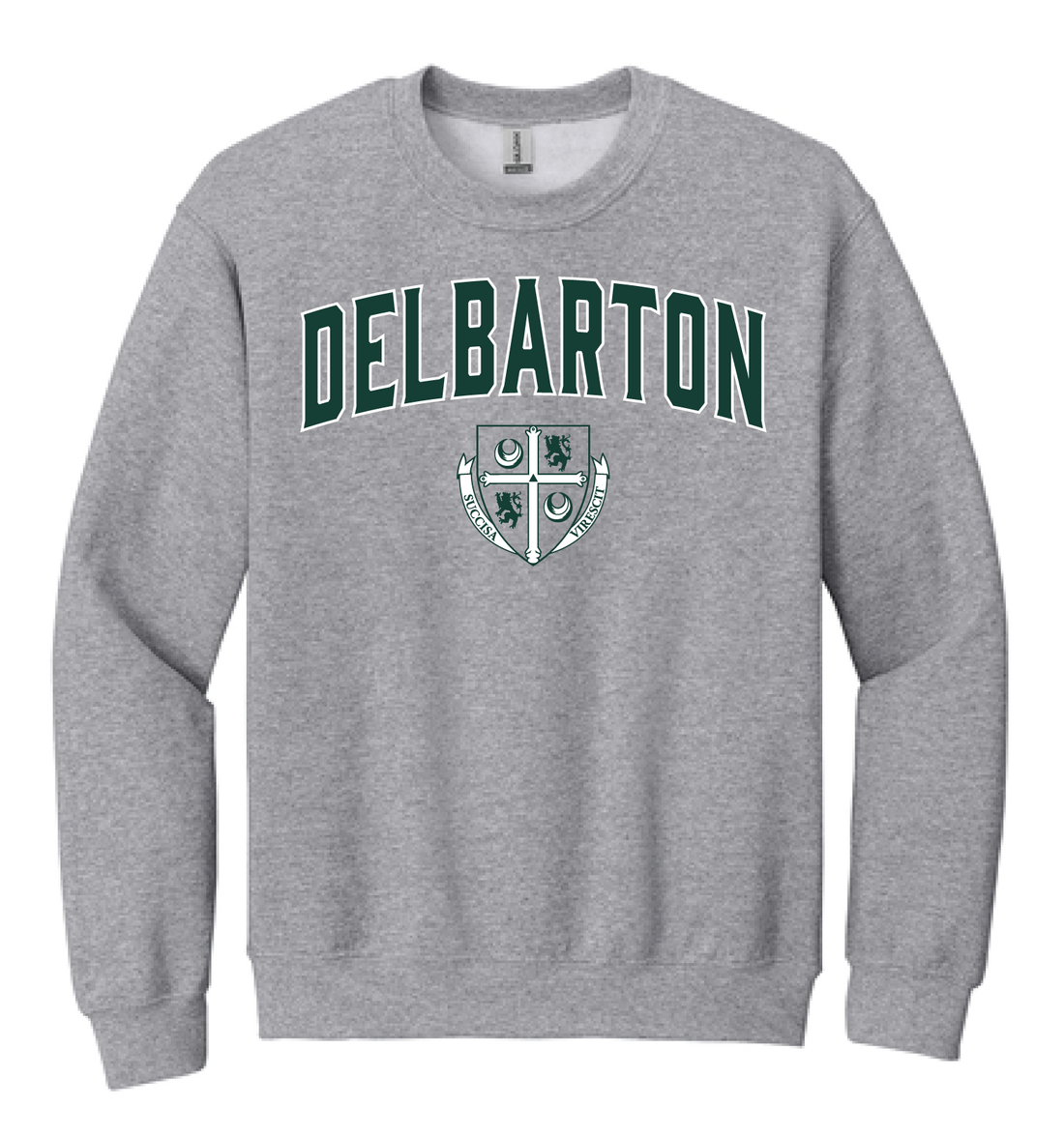 Gildan Heavy Blend Crest Crew - Grey – Delbarton Shop